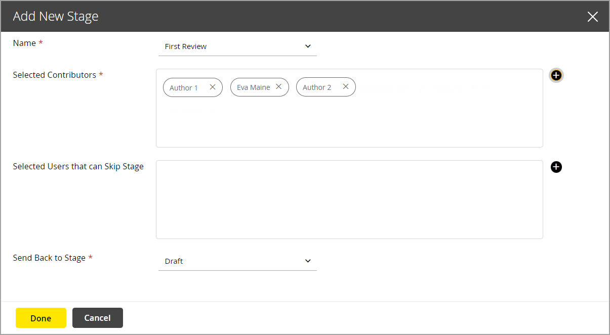 Editing Approval Workflows