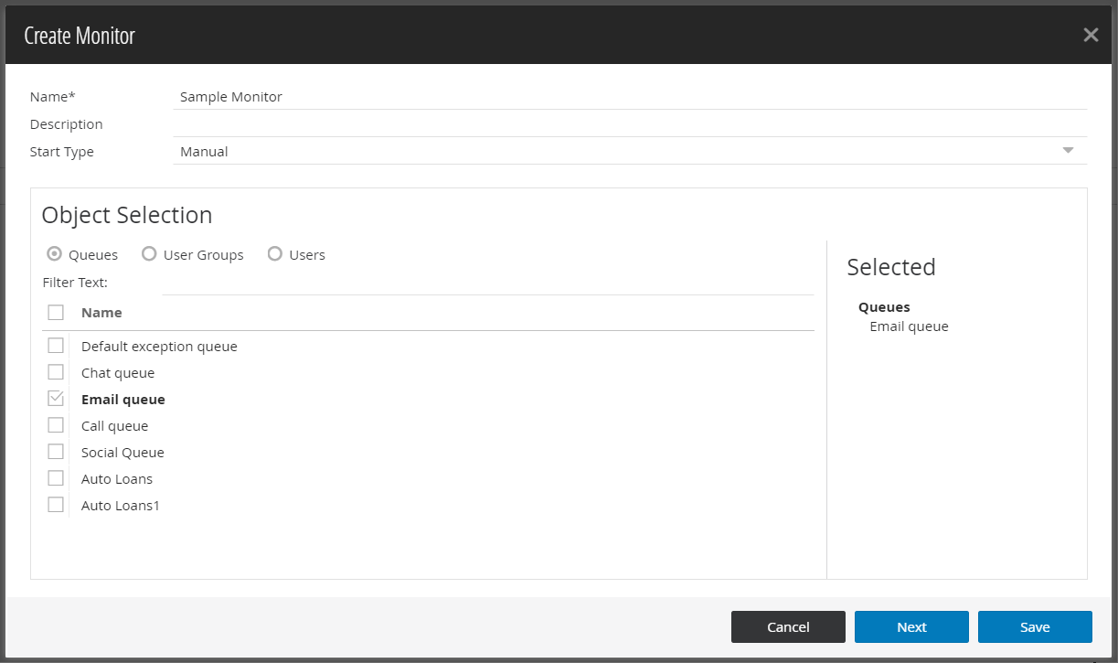 Creating Supervision Monitors