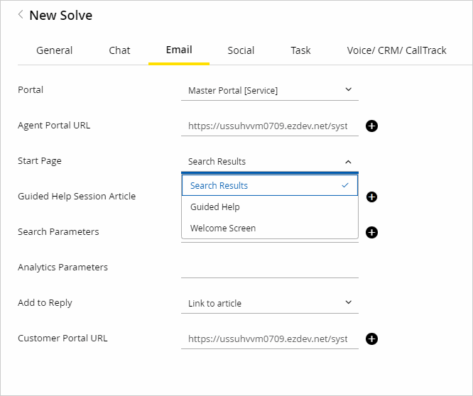 Configuring Solve for ESC
