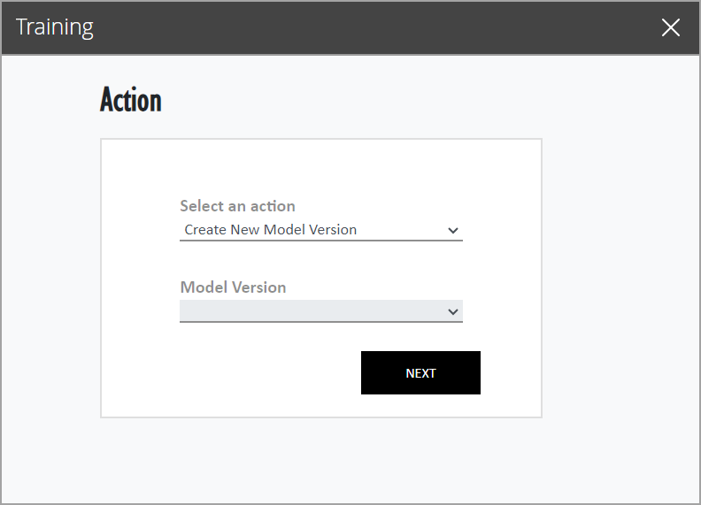 Creating or Modifying a Model Version